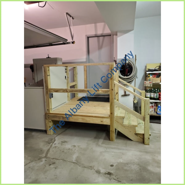 Standard Landing (includes basic handrails & steps) – Thealbanyliftcompany